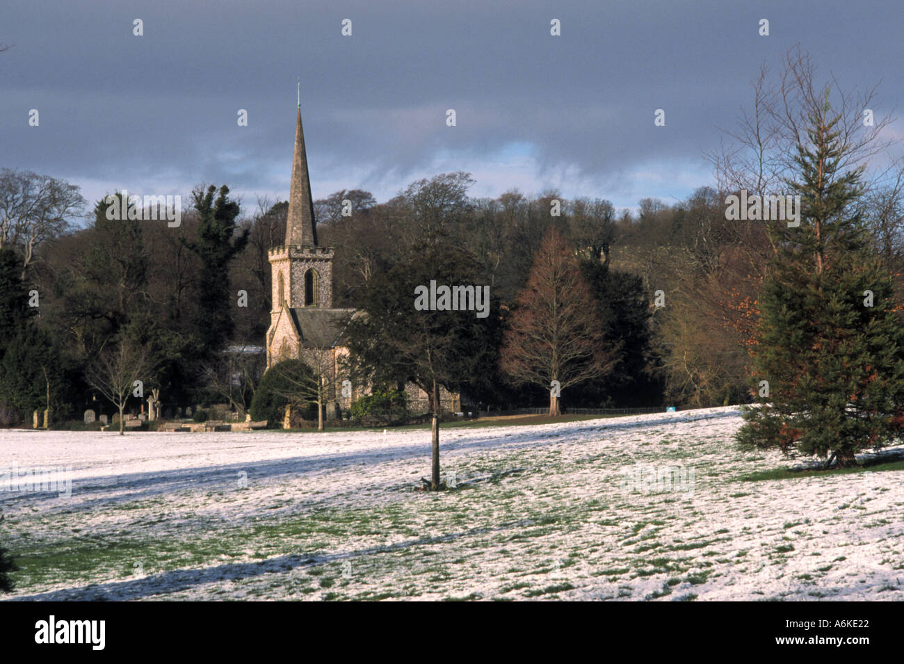 Winter in Stanmer Park Brighton East Sussex England Stock Photo - Alamy