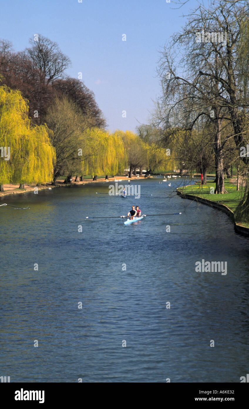 The Great River Ouse at Bedford Bedfordshire England Stock Photo - Alamy