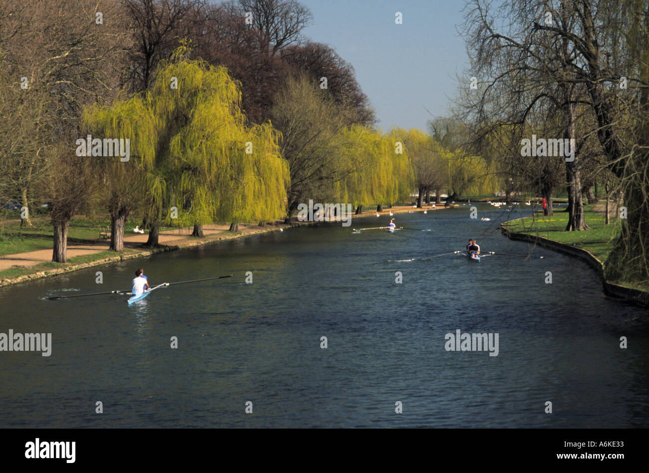 The Great River Ouse at Bedford Bedfordshire England Stock Photo - Alamy