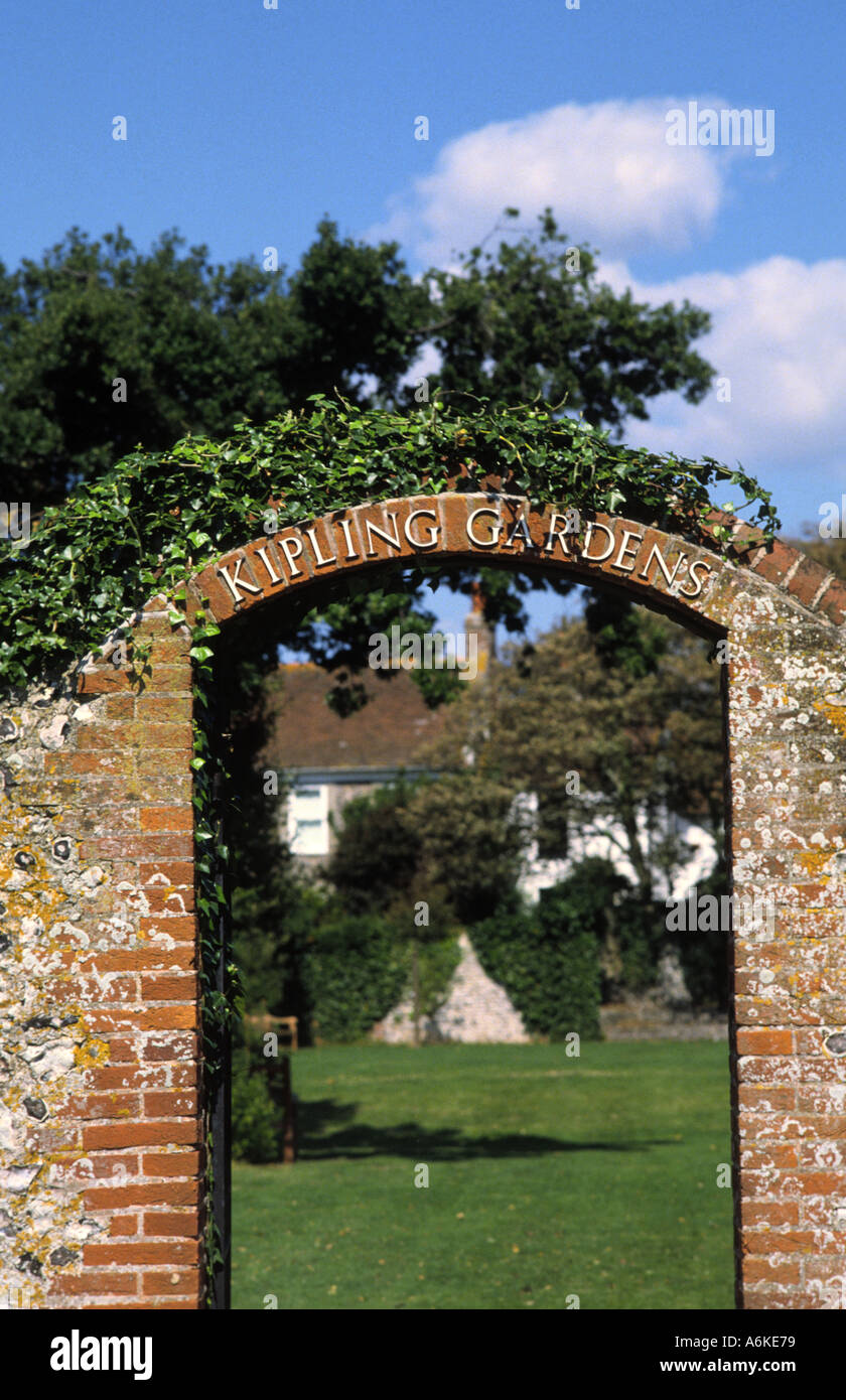 Gateway Entrance to Kiplings Gardens Rottingdean Brighton East Sussex ...