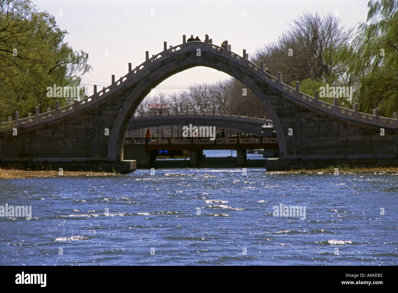 Jade Belt Bridge over Kunming Lake Summer Palace UNESCO World Heritage ...