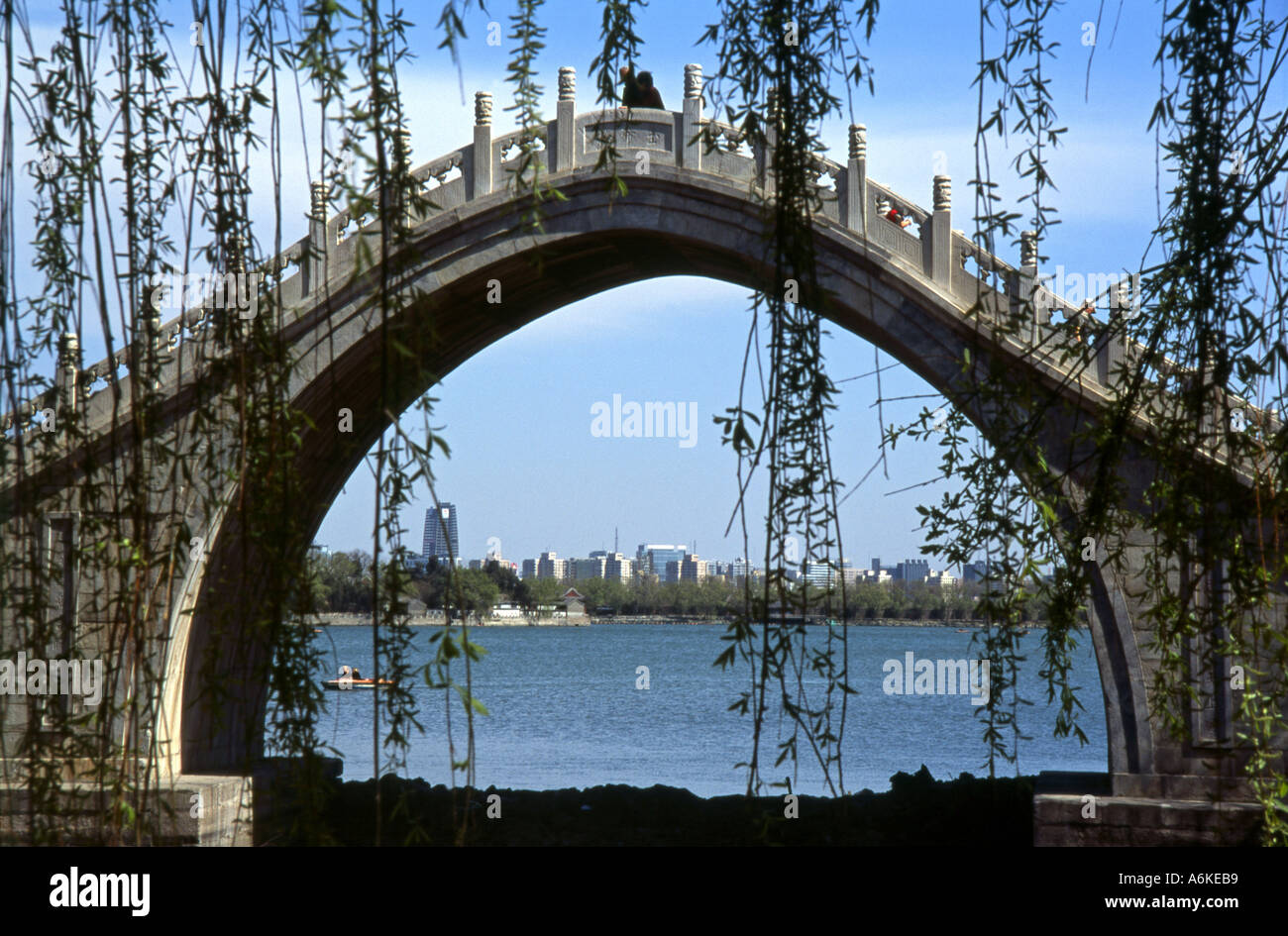 Jade Belt Bridge over Kunming Lake Summer Palace UNESCO World Heritage ...