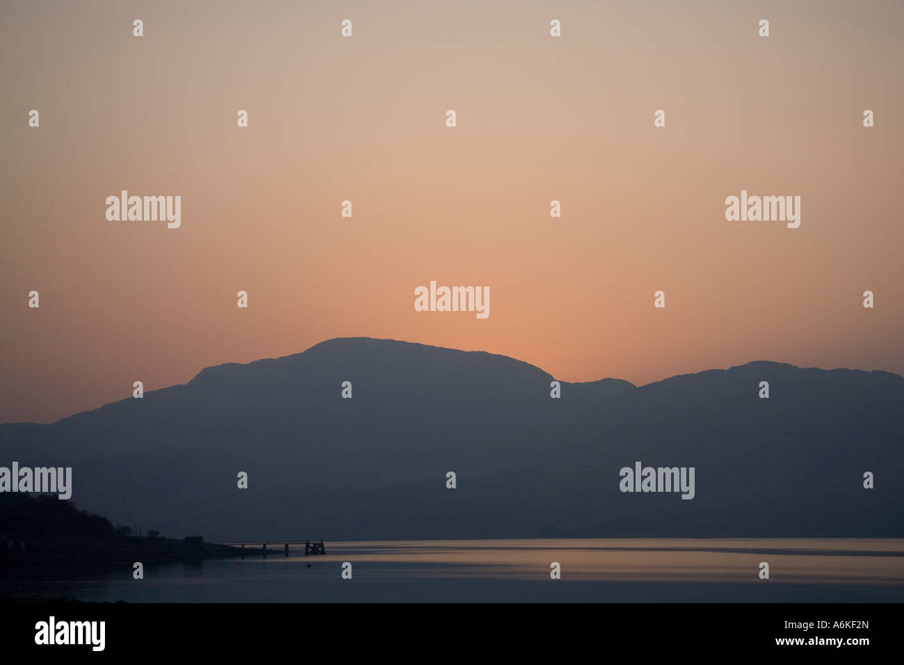 Loch Spelve at Sunset, Isle of Mull, Scotland Stock Photo - Alamy