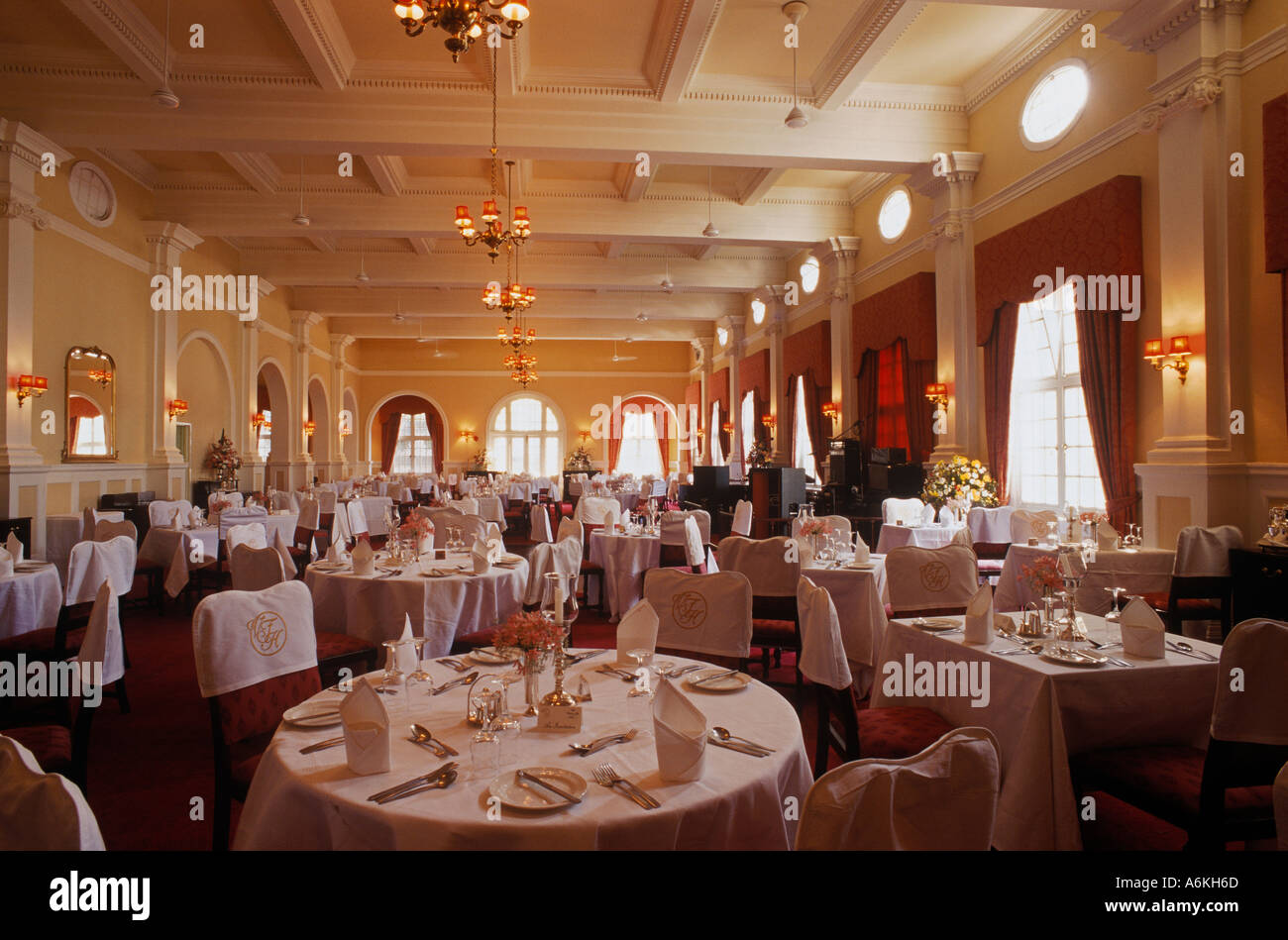 Fine dining is available at the VICTORIA FALLS HOTEL which was built in ...