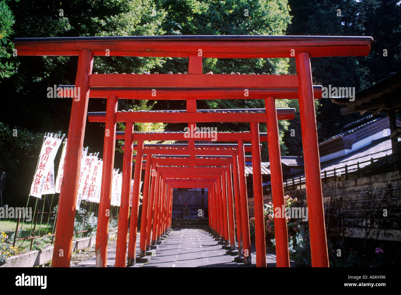 SHINTO GATES at a SHRINE TAKAYAMA JAPAN Stock Photo - Alamy