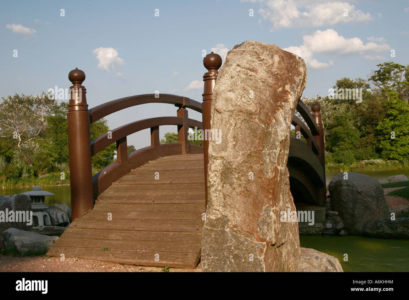 Japanese Garden Bridge Stock Photo - Alamy