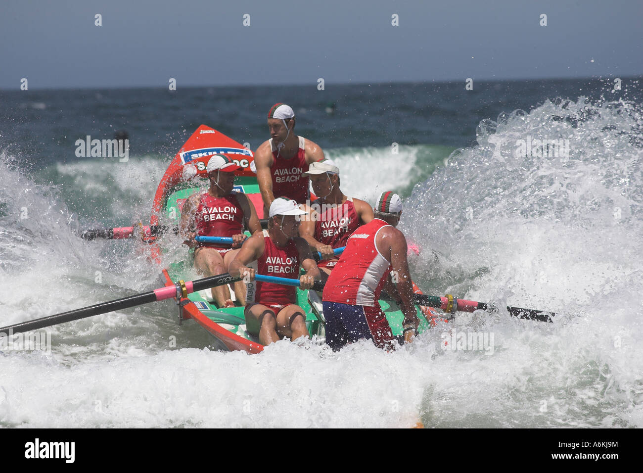 Boat Surfing Manly Beach Sydney Australia Stock Photo - Alamy