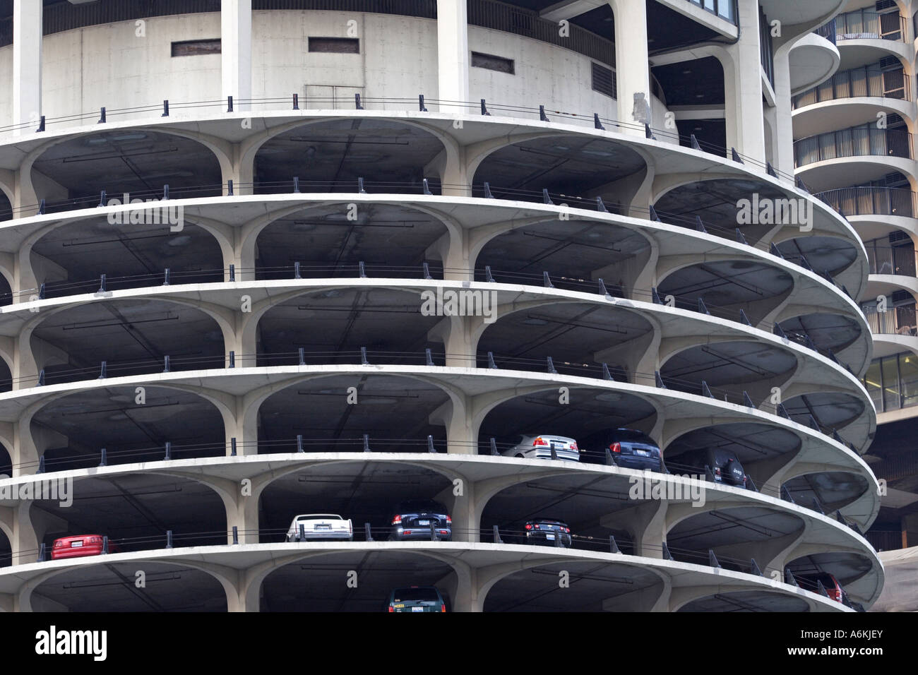 Circular multi level Parking Structure Stock Photo - Alamy