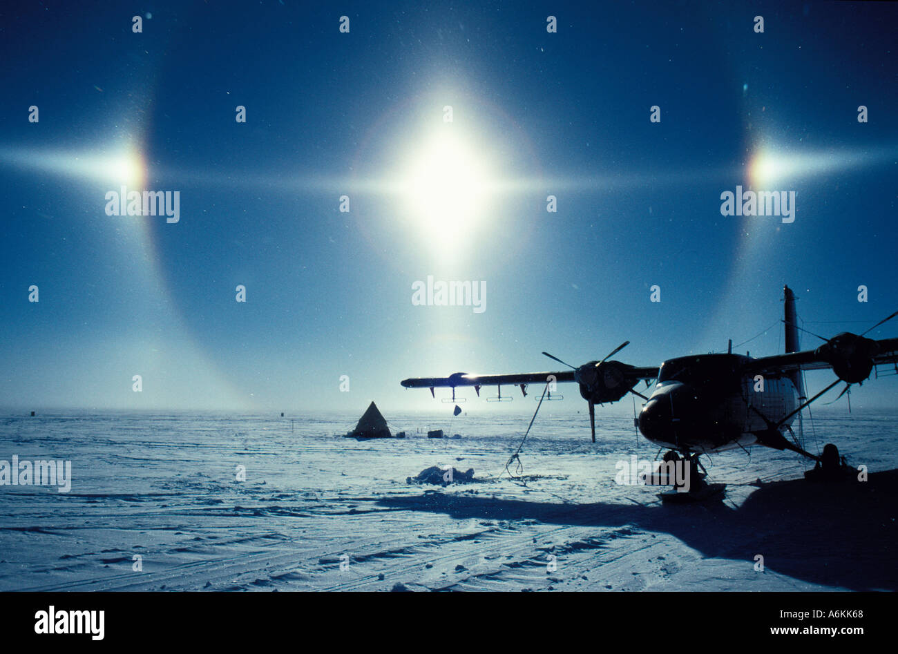 Parhelion sunlight Antarctica halo occurs as light from sun is ...