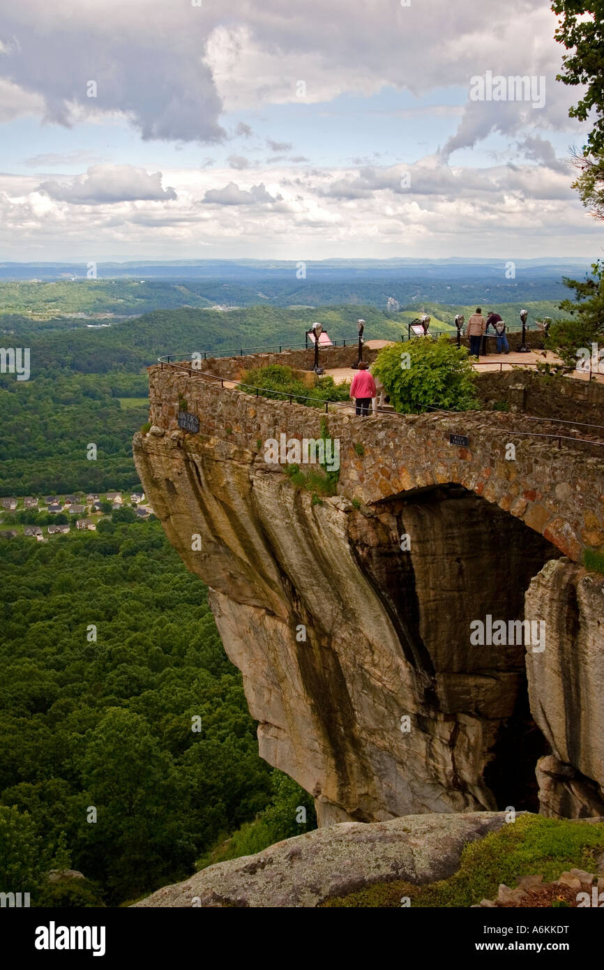Rock City - view from Lookout Mountain Georgia Stock Photo - Alamy