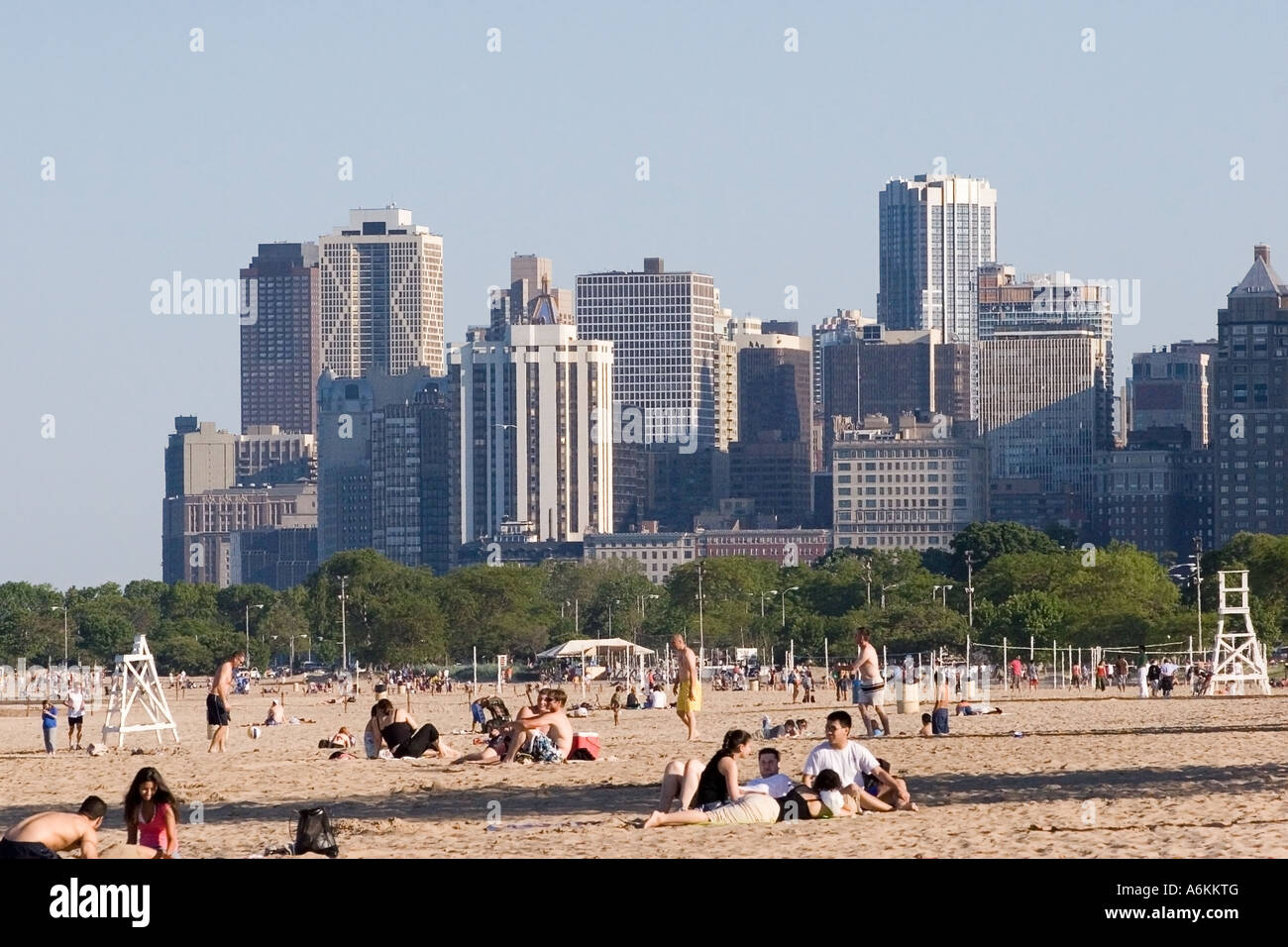 Chicago beach lifeguard hi-res stock photography and images - Alamy