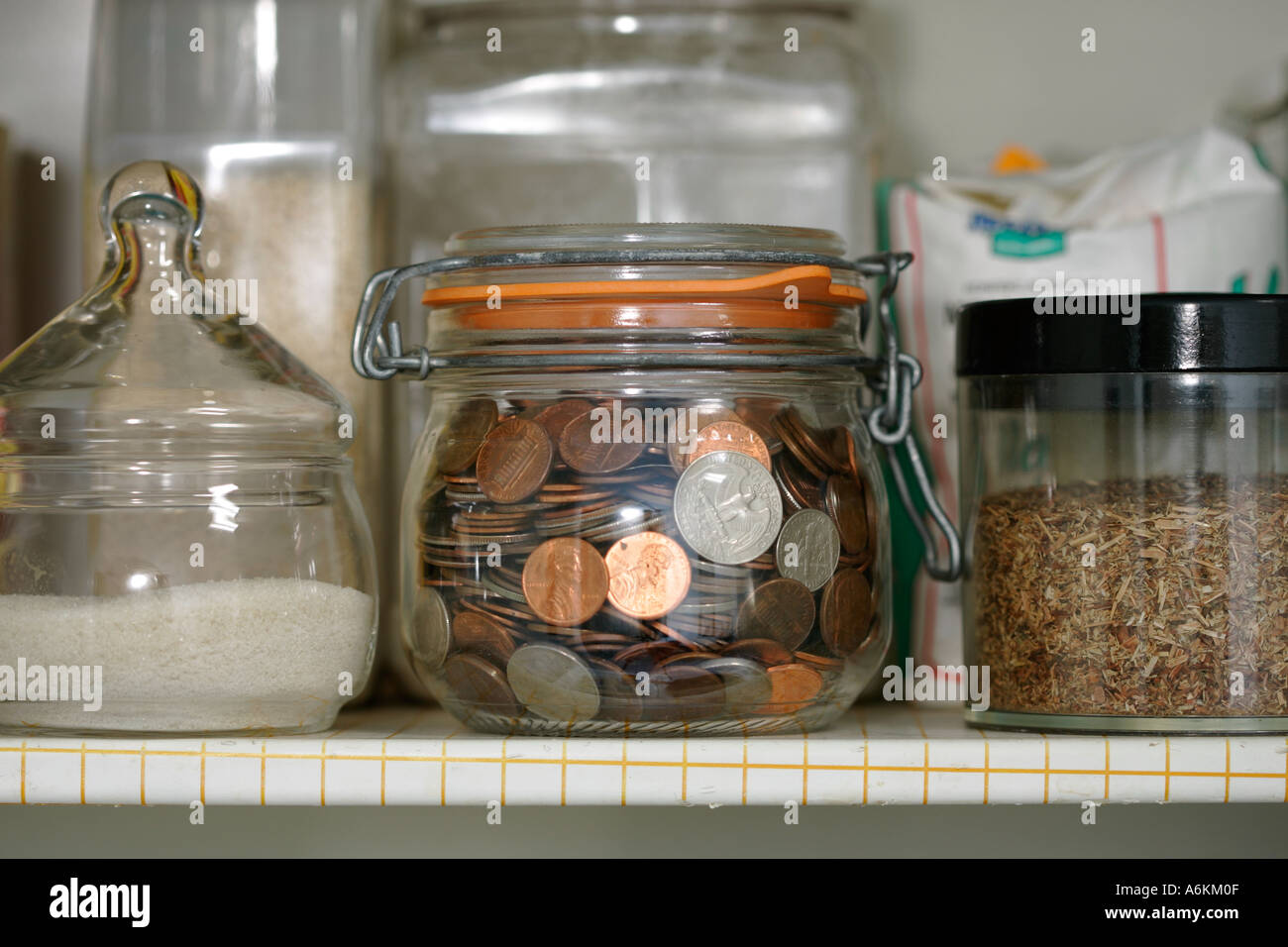 Penny jar hi-res stock photography and images - Alamy