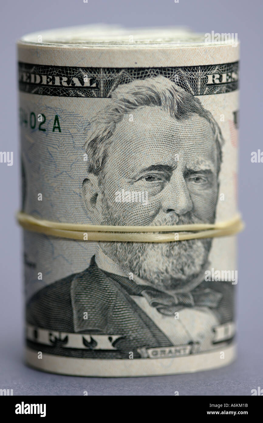 Fifty Dollar Bill Close High Resolution Stock Photography and Images ...