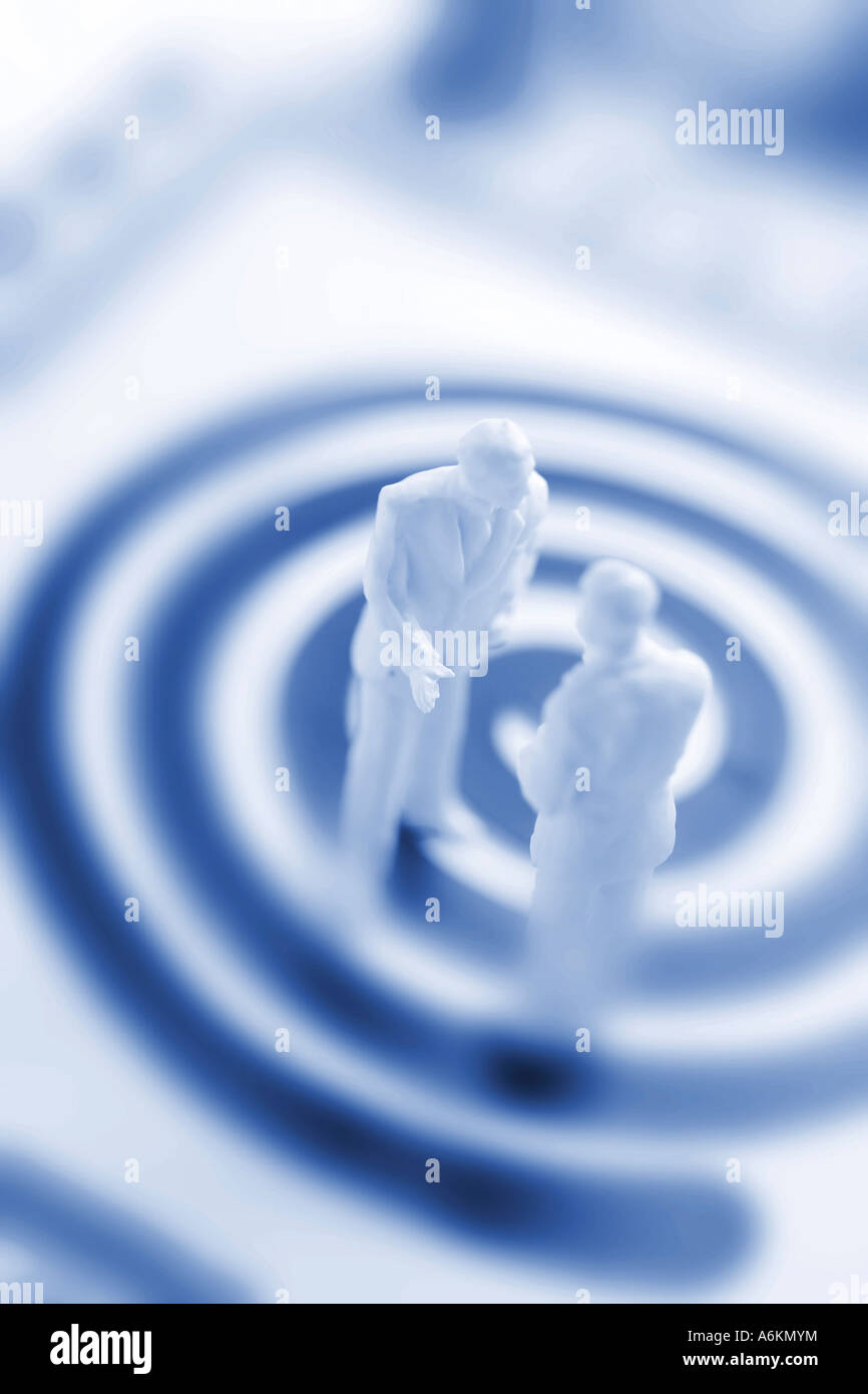 Miniature Figures Chatting Stock Photo - Alamy