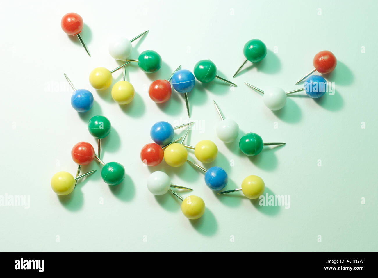 Round Head Push Pins Stock Photo - Alamy