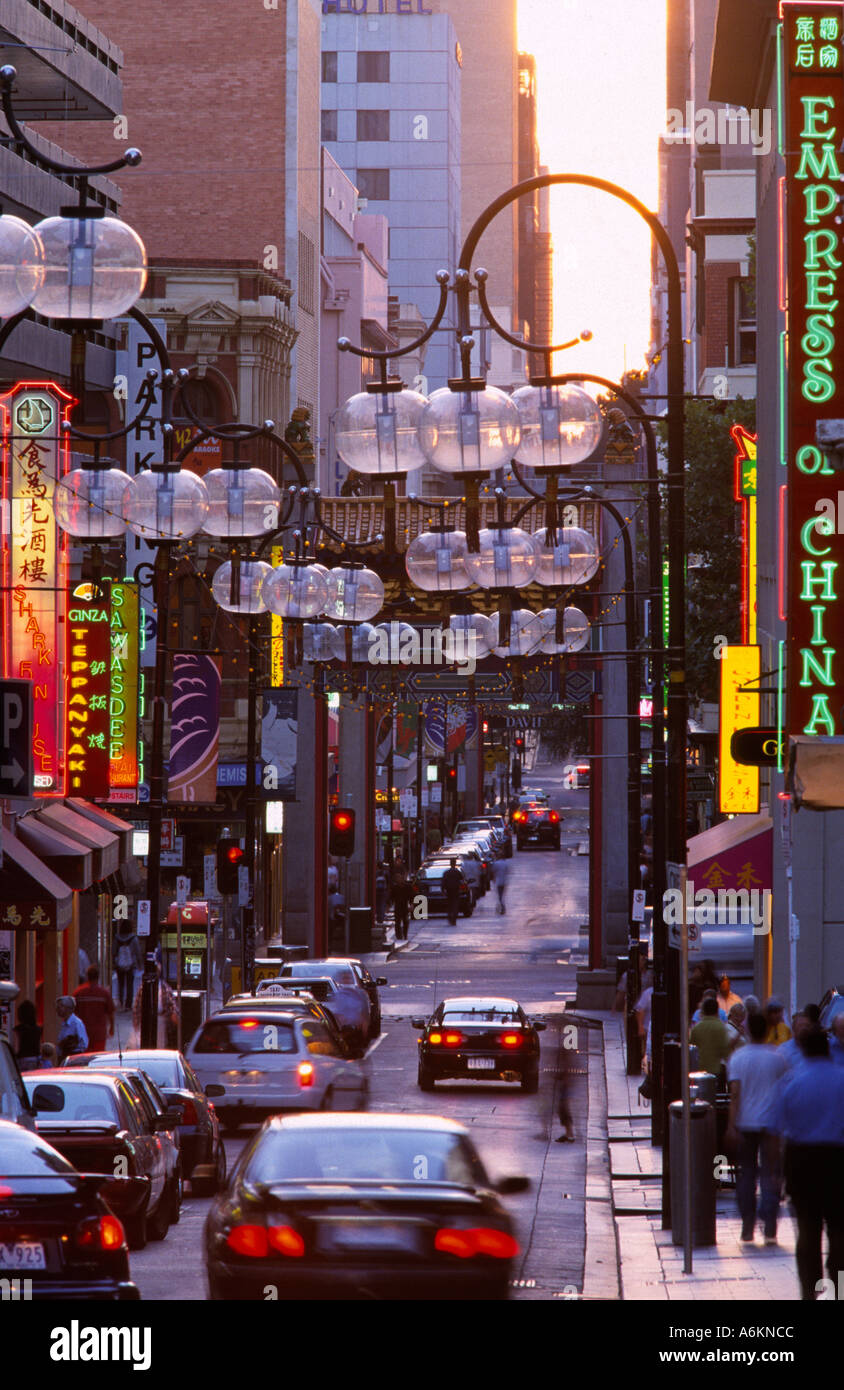 Little Bourke Street, Chinatown, Melbourne, Australia Stock Photo - Alamy