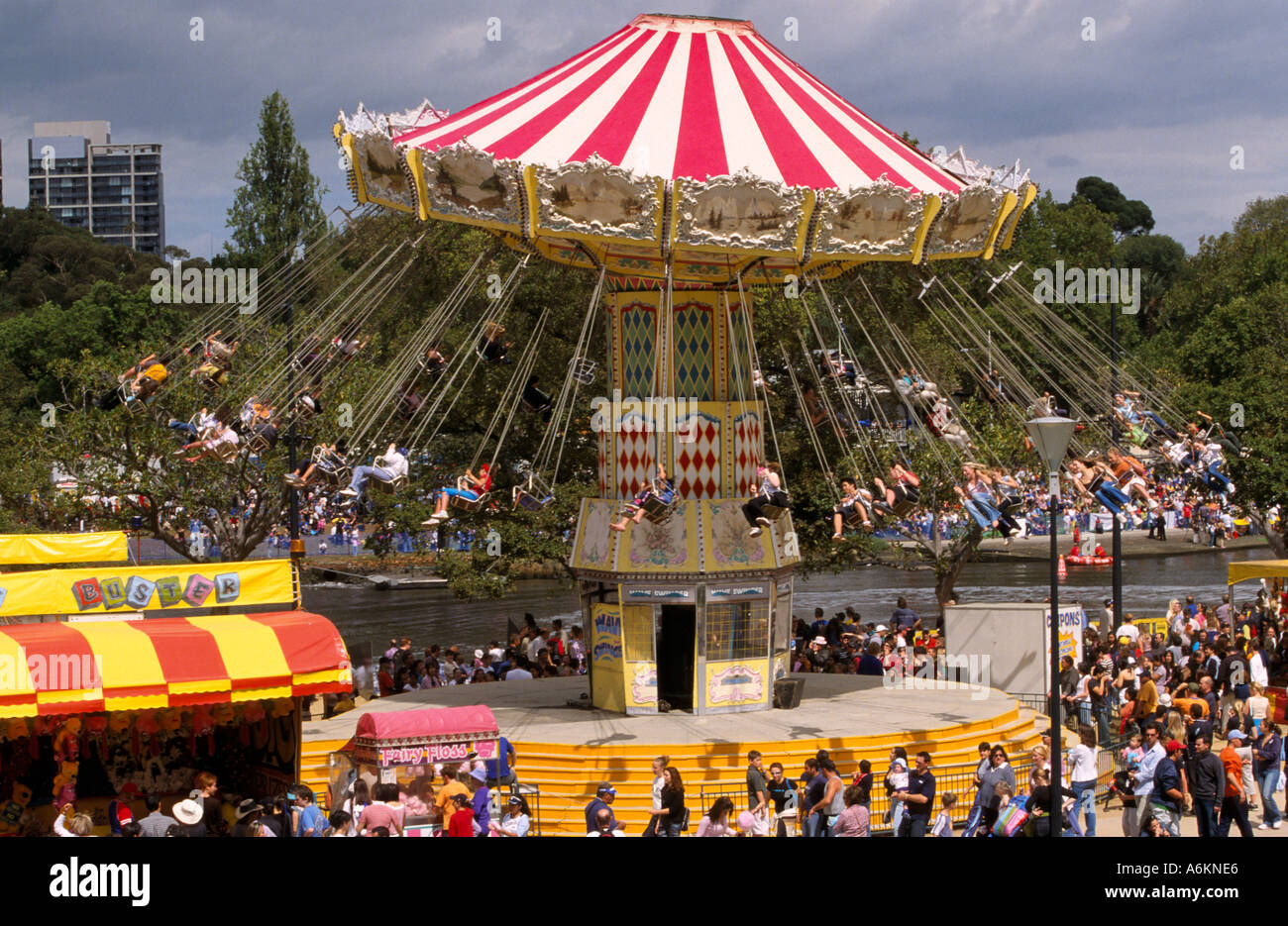 carnival ride, Moomba Melbourne Stock Photo - Alamy