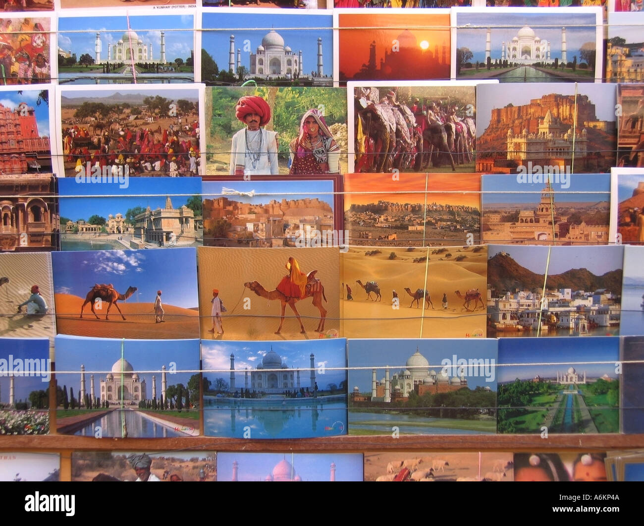 Postcards in Jaisalmer in Rajasthan in India Stock Photo - Alamy