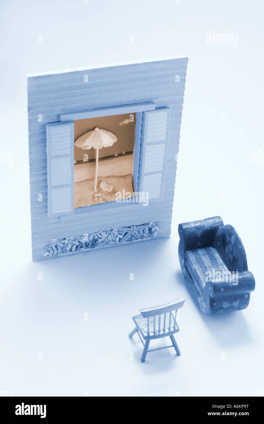 Miniature Living Room Stock Photo - Alamy