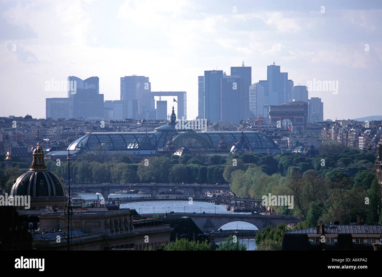 View of Paris s new skyscraper business district including La Grande ...
