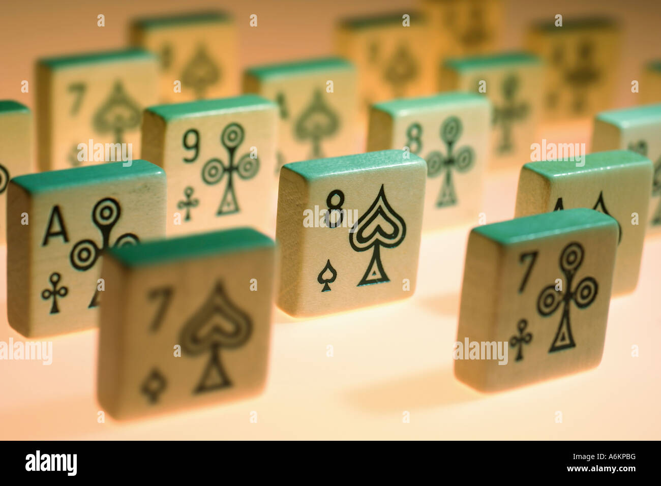 Wooden Playing Cards Stock Photo - Alamy