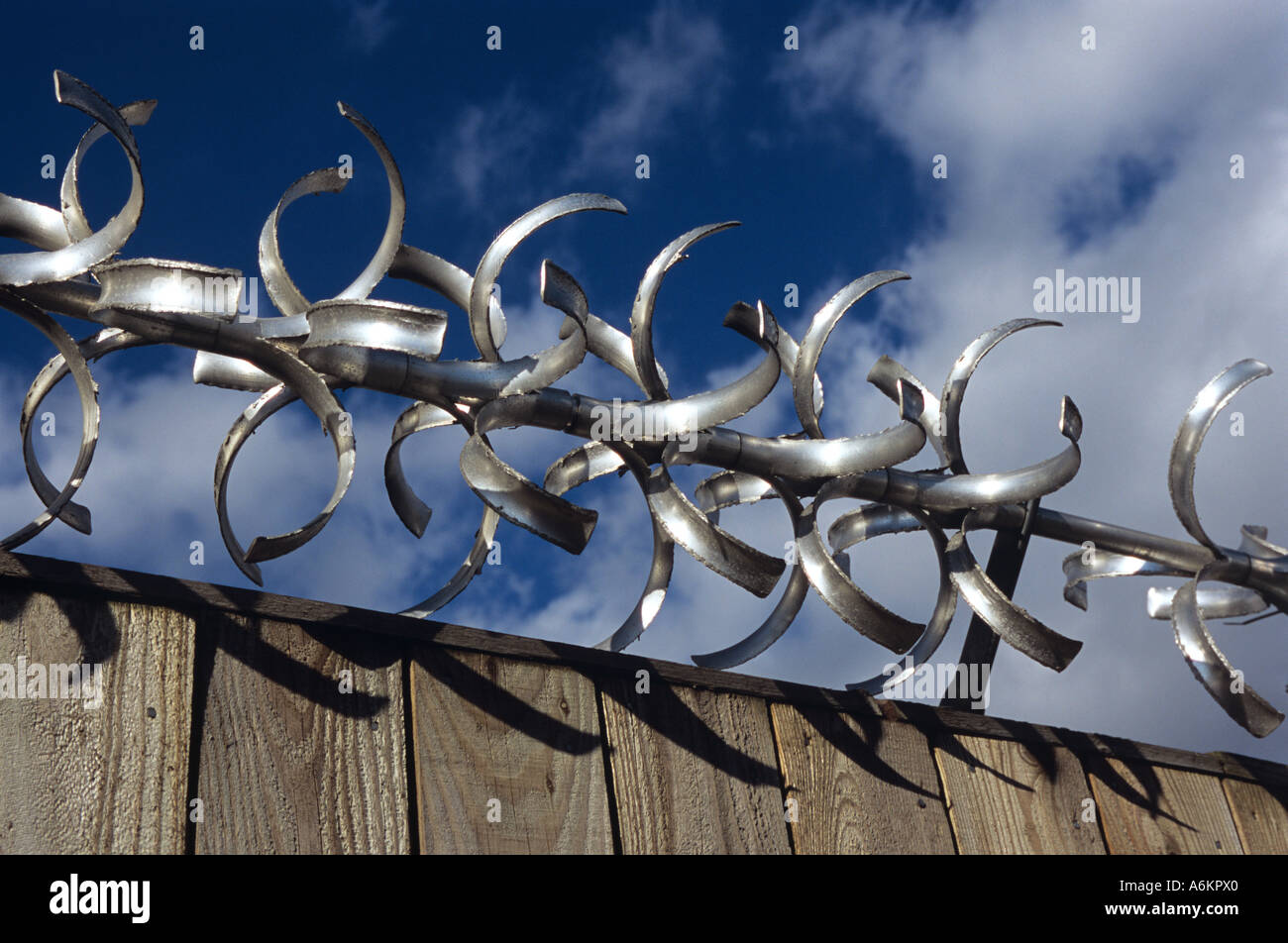 House boundry fence hi-res stock photography and images - Alamy