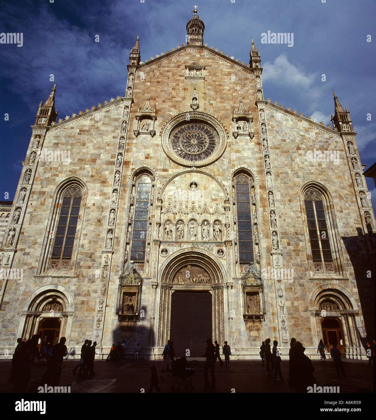 15th Century Duomo in Como Italy Late Afternoon Sun Stock Photo - Alamy
