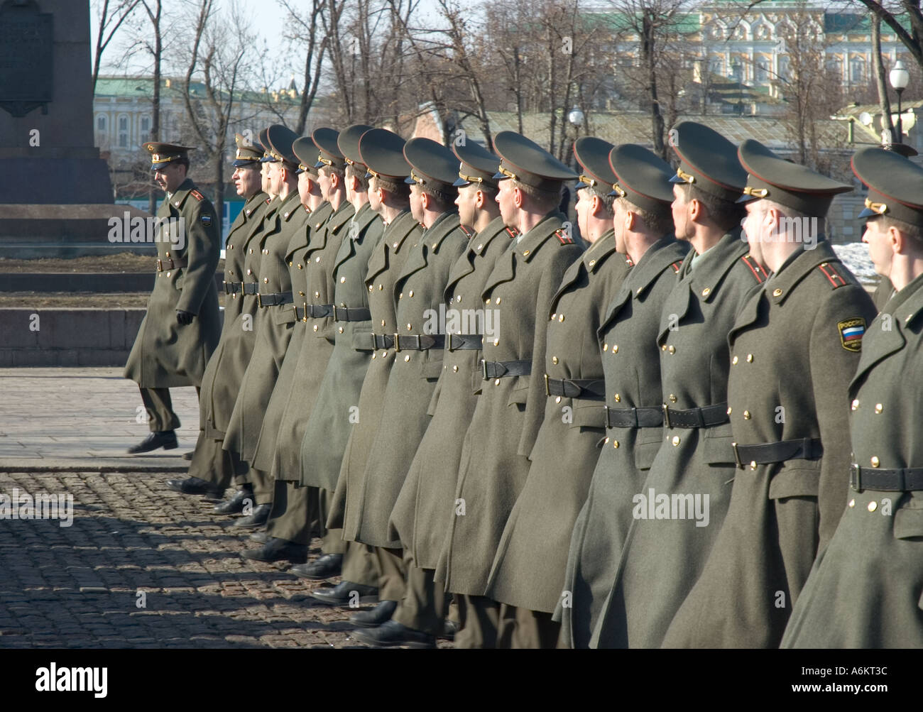 Soldiers practicing in April for the May Day parade Stock Photo - Alamy