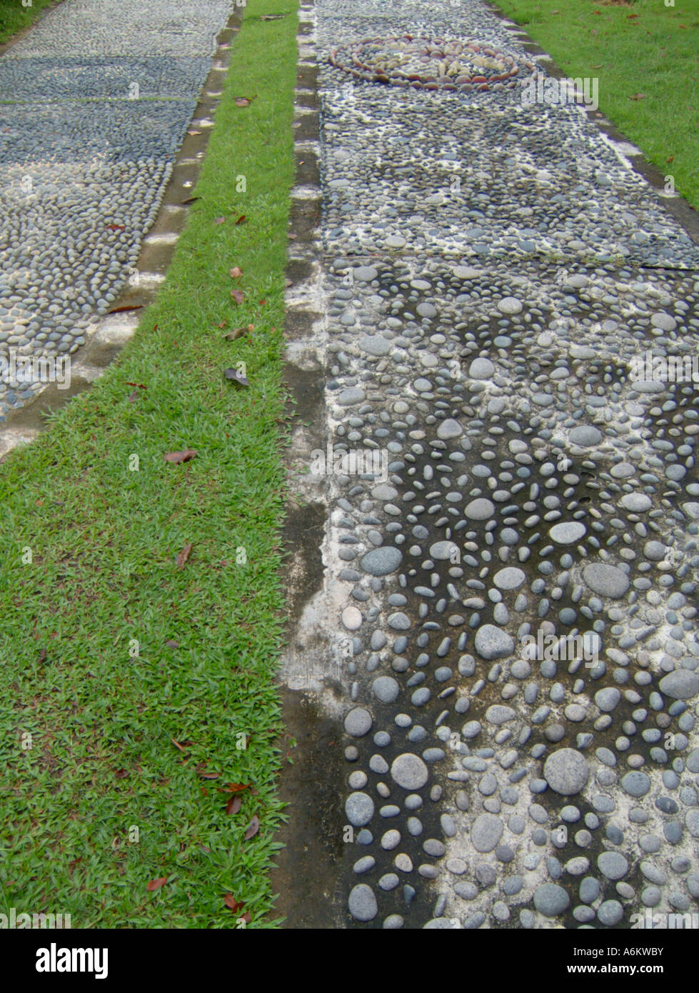 reflexology walking path Stock Photo - Alamy