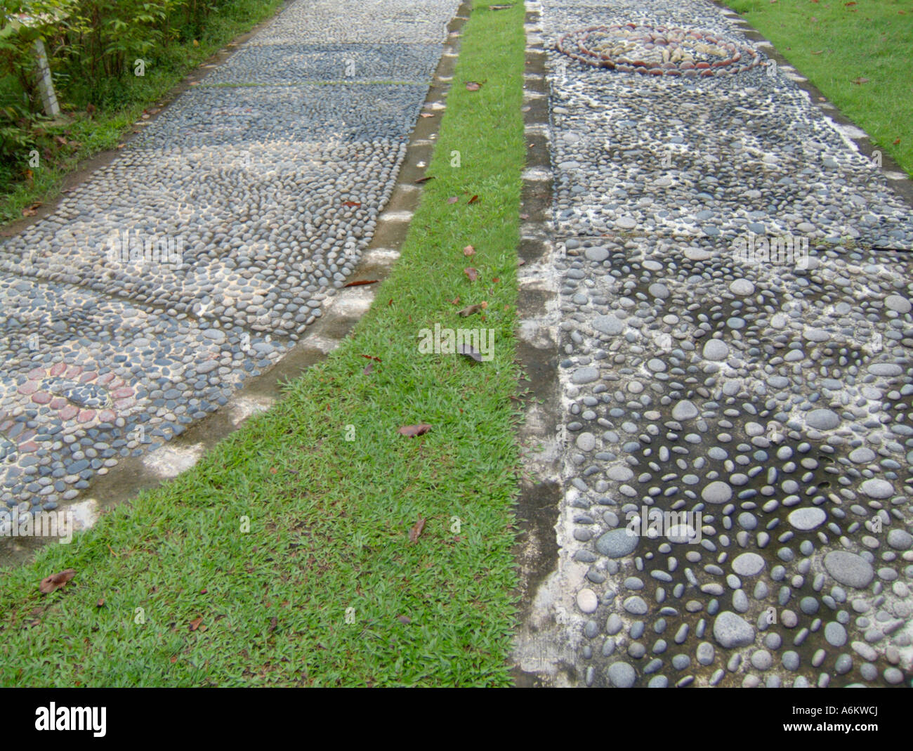 reflexology walking path Stock Photo - Alamy