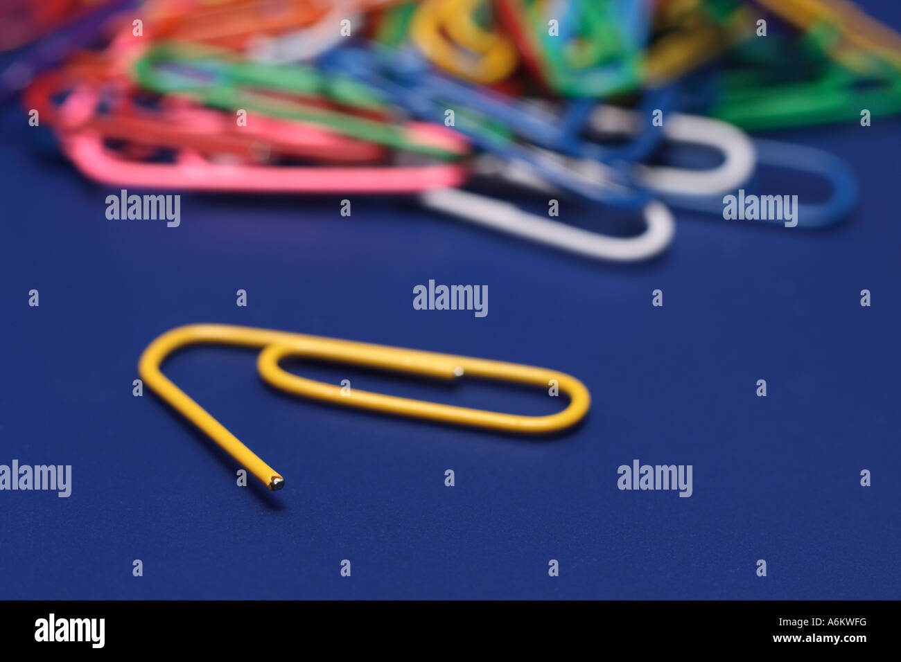 a bent paperclip Stock Photo - Alamy