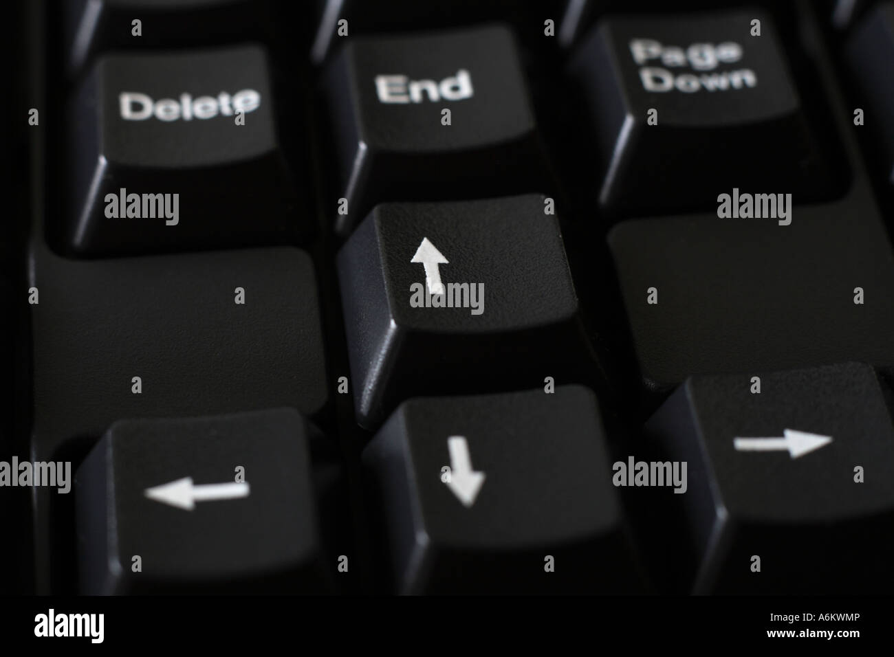 arrow buttons on black keyboard Stock Photo - Alamy