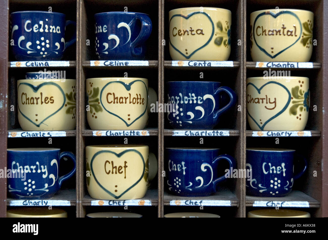 Mugs with names hi-res stock photography and images - Alamy