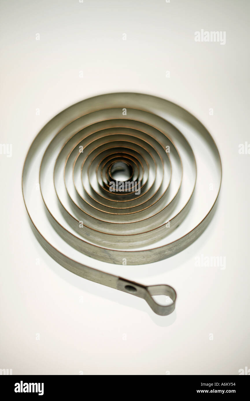 Metal spiral close up Stock Photo - Alamy