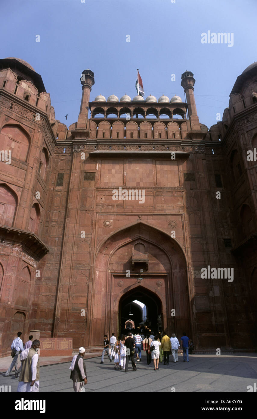 Gateway to the Red Fort Delhi Stock Photo - Alamy