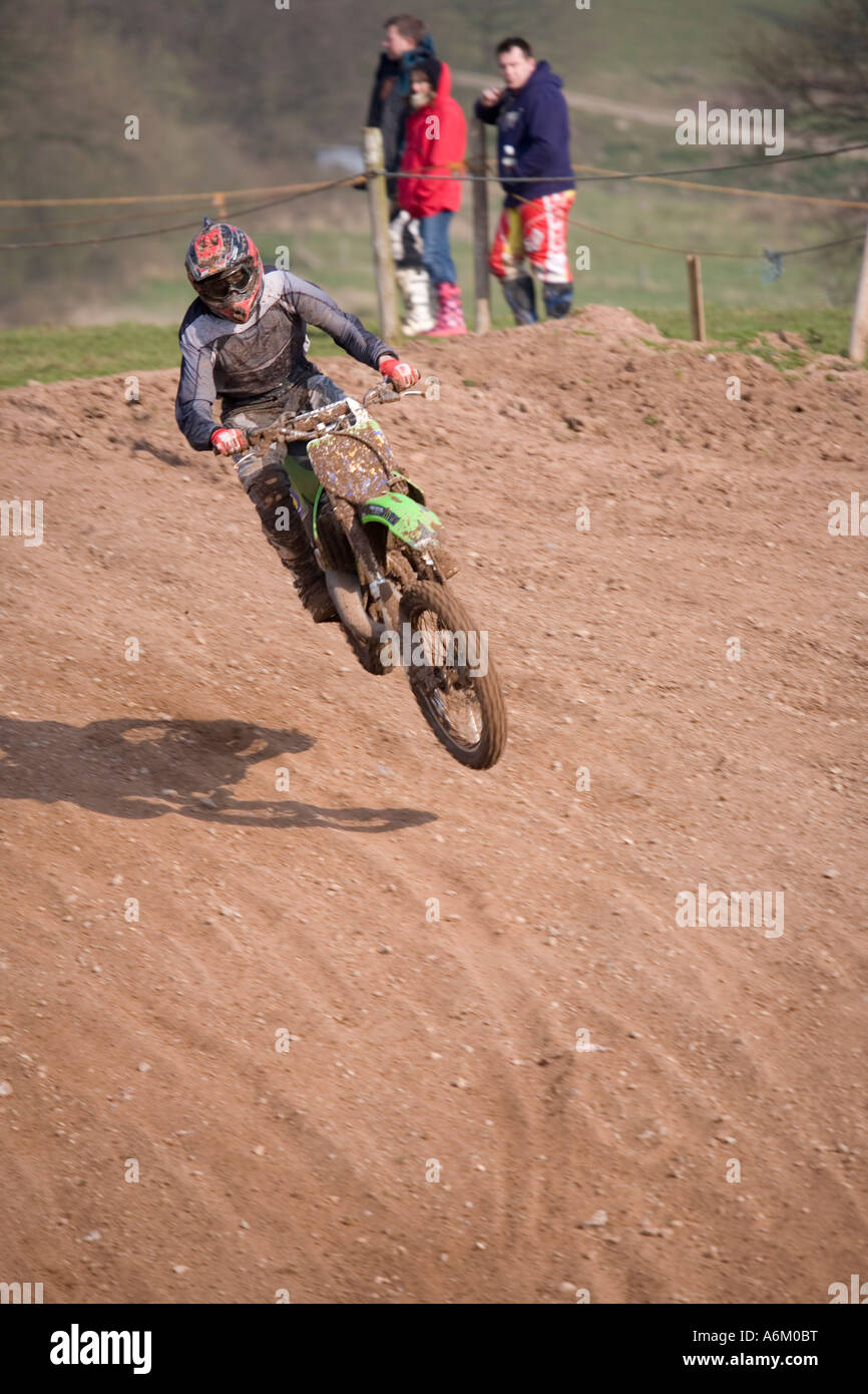 Motocross racing from Norley nr Delamere Forest, Cheshire Stock Photo ...