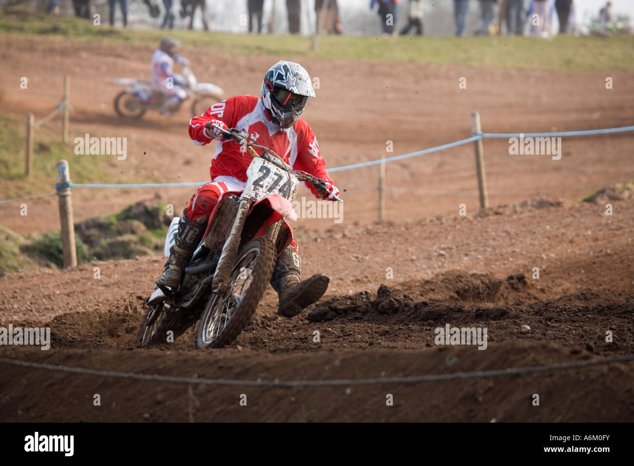 Motocross racing from Norley nr Delamere Forest, Cheshire Stock Photo ...
