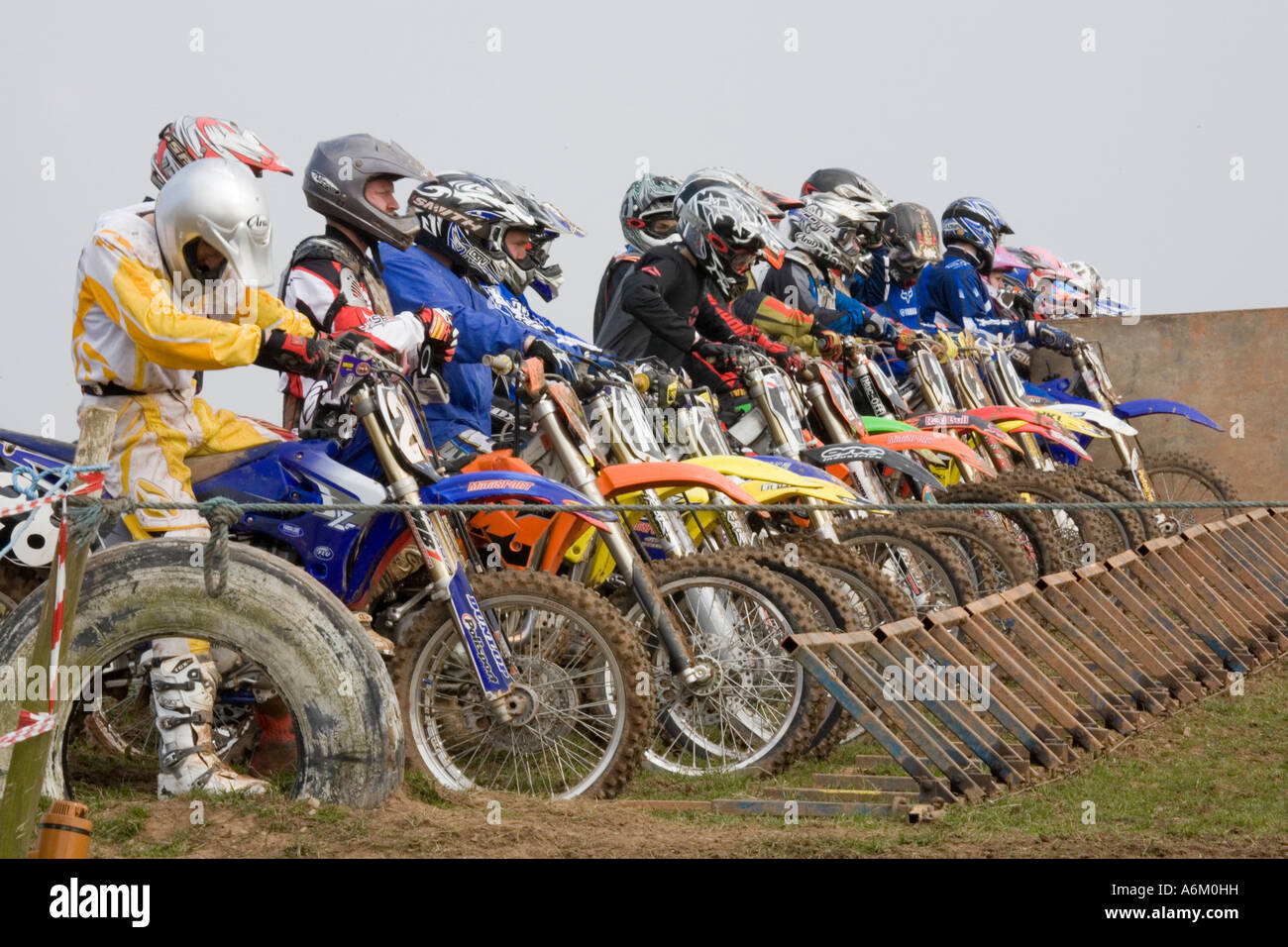 Motocross racing from Norley nr Delamere Forest, Cheshire Stock Photo ...