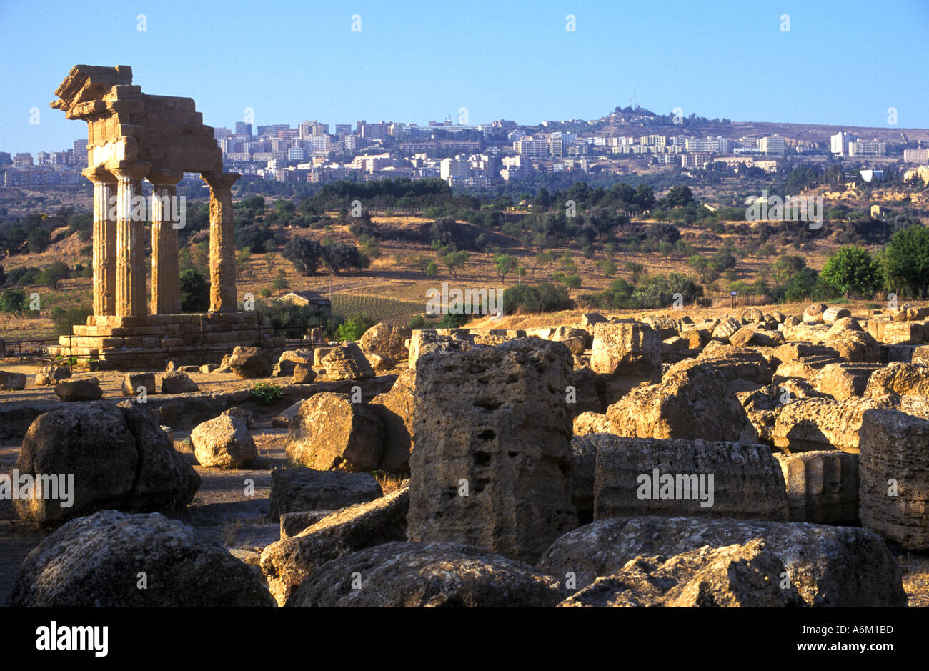 Ancient greek temple pollux dioscuri hi-res stock photography and ...