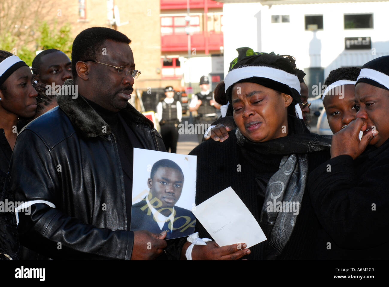 Kodjo s mother centre mourning her son Kodjo Yenga stabbed to death by ...
