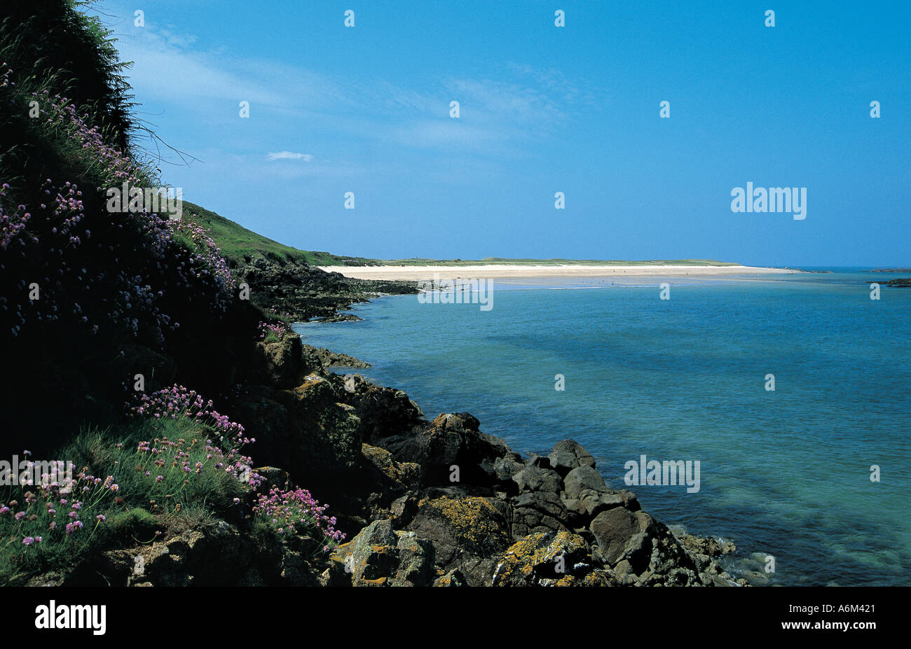 Shell beach herm island channel islands hi-res stock photography and ...