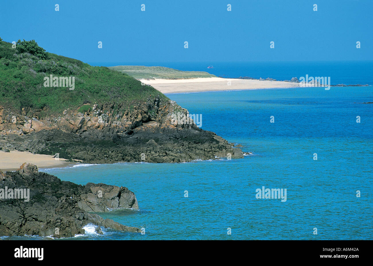 Shell beach herm island channel islands hi-res stock photography and ...