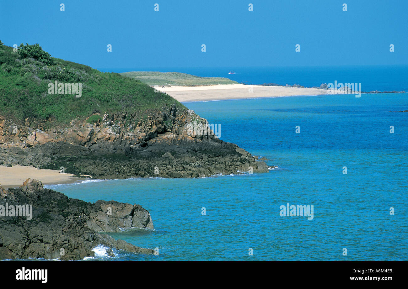 Shell beach herm island channel islands hi-res stock photography and ...