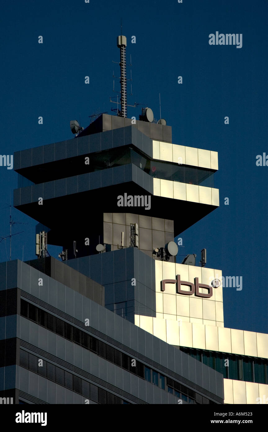 Radio station Rundfunk Berlin and Brandenburg Germany Stock Photo - Alamy
