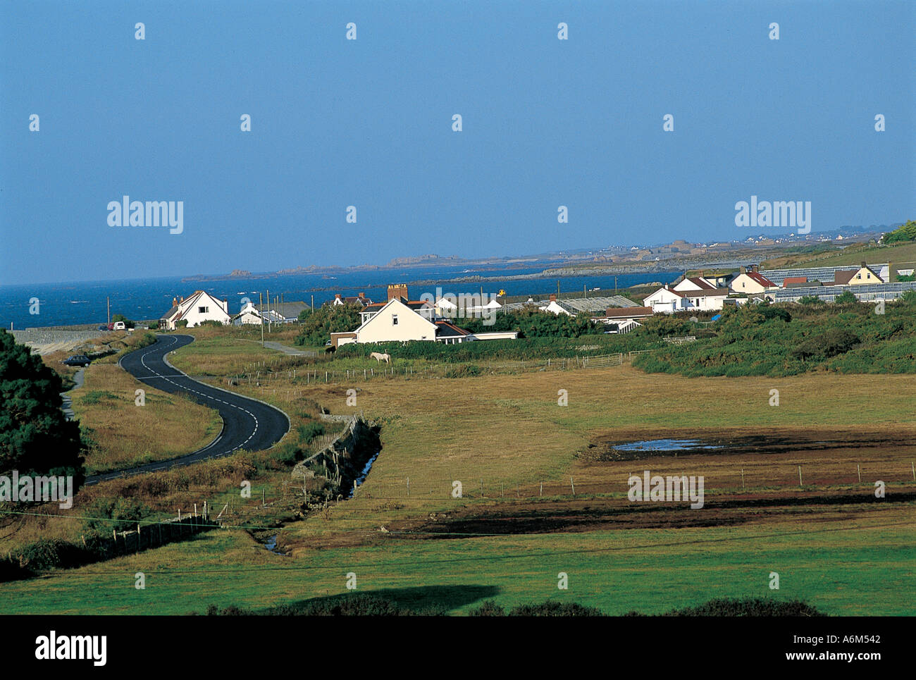 Route de la Rocque Stock Photo - Alamy