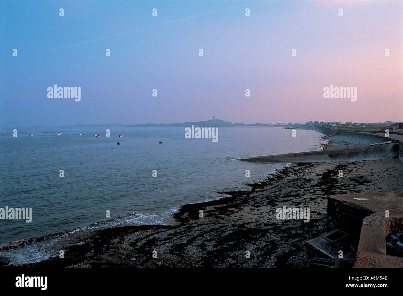 Rocquaine Bay looking toward Fort Saumarez Stock Photo - Alamy