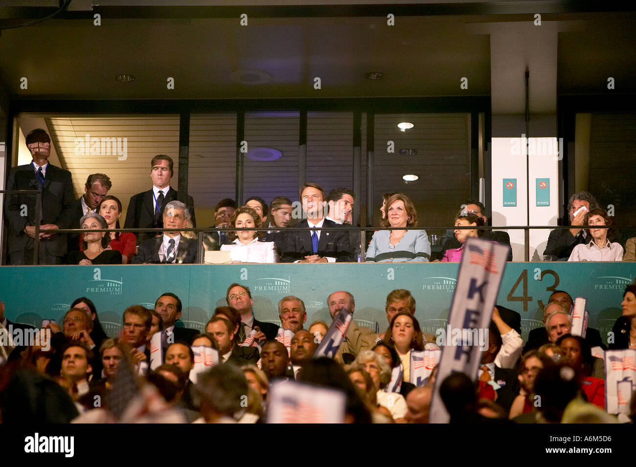 2004 Democratic Convention at the Boston Fleet Center as John Kerry ...