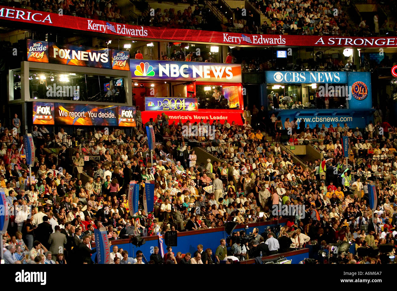 2004 democratic convention fleet center hi-res stock photography and ...