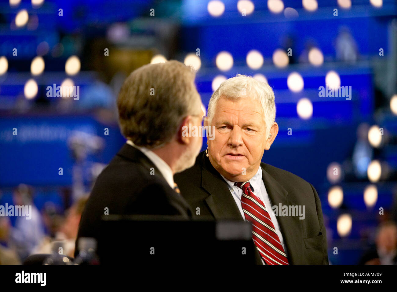 2004 Democratic Convention at the Boston Fleet Center Bill Bennett and ...