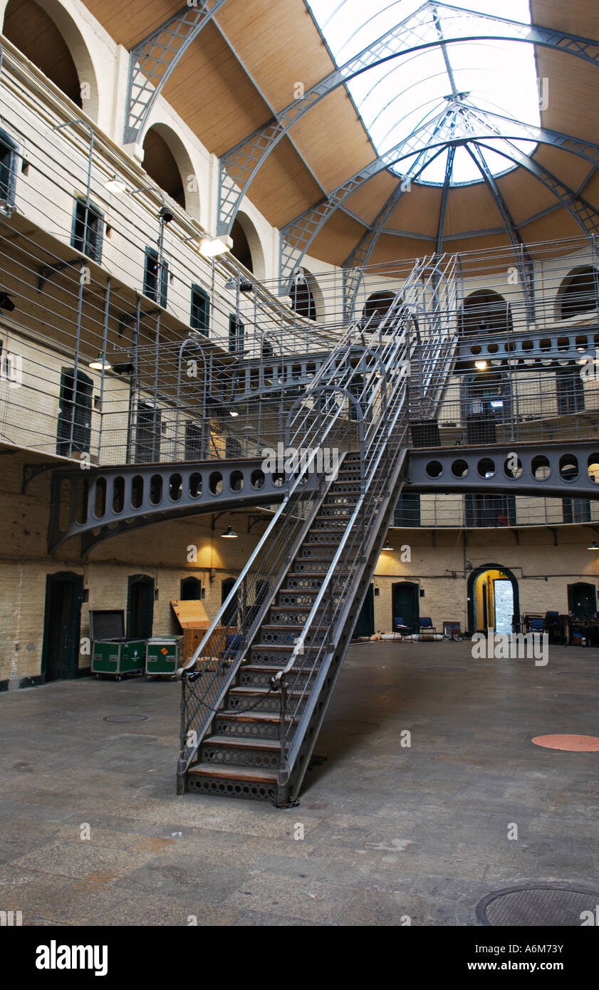 Victorian wing of Kilmainham Gaol Historical Museum in Dublin Ireland ...